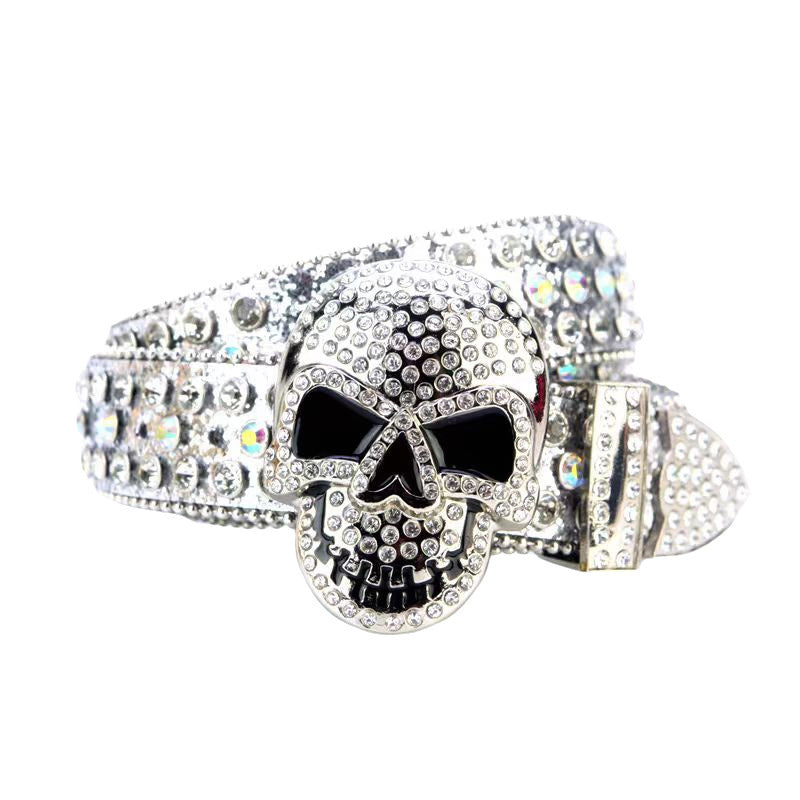 Skull Diamonds Belt – Jeanfluence